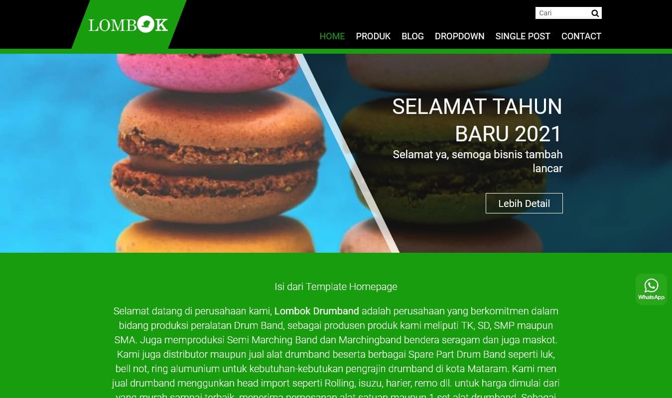 Tema WordPress Toko Online Katalog Produk - Lombok Media